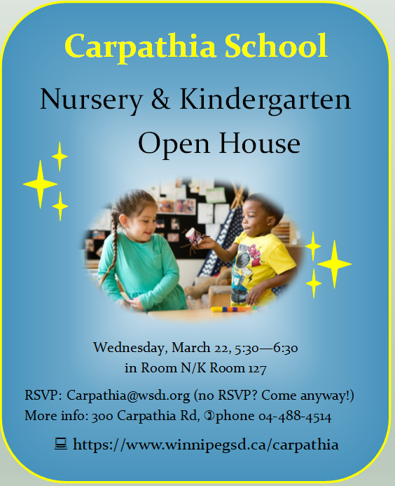 Nursery/Kindergarten Open House