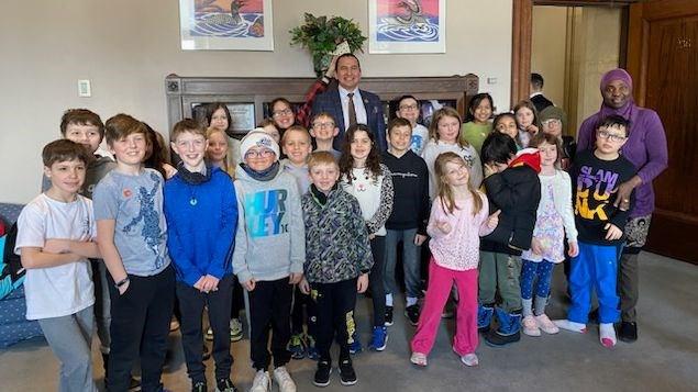 Lord Roberts students share their values with politicians